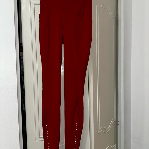lululemon athletica | Pants & Jumpsuits | Red Lululemon Highwaisted ...